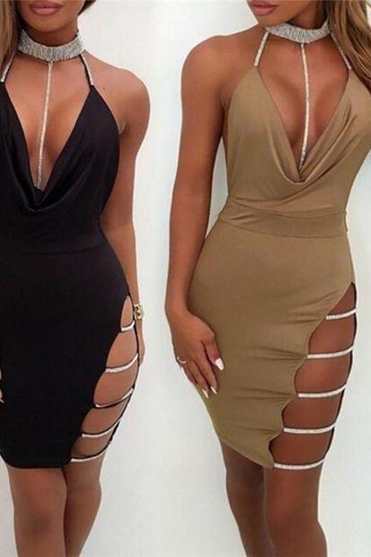 Bodycon dresses | Tight, strappy bodycon dress | Luulla