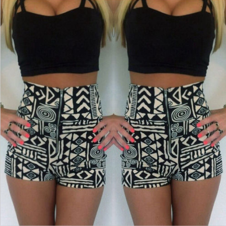 Sexy Sling Sleeveless Printed Two - Piece Shorts Gh81206jk on Luulla
