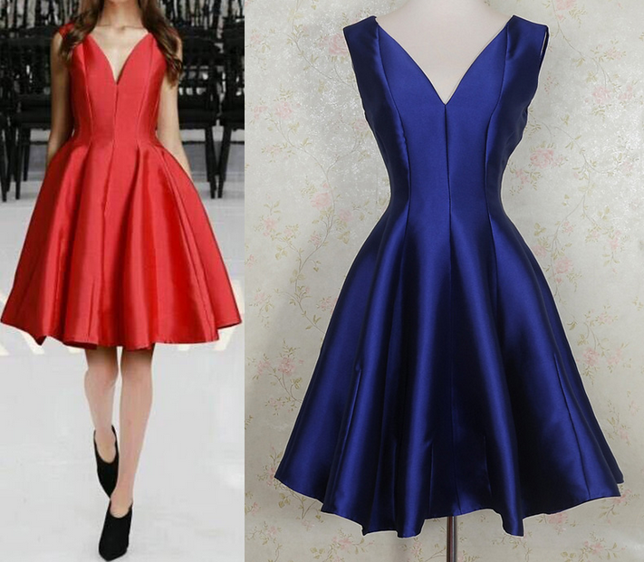 Sexy V-neck Sleeveless Vest Dress Hj30709lk on Luulla